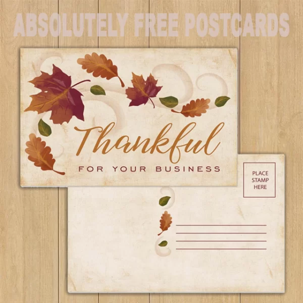 200 Free small Sized PostCards | WallaSigns